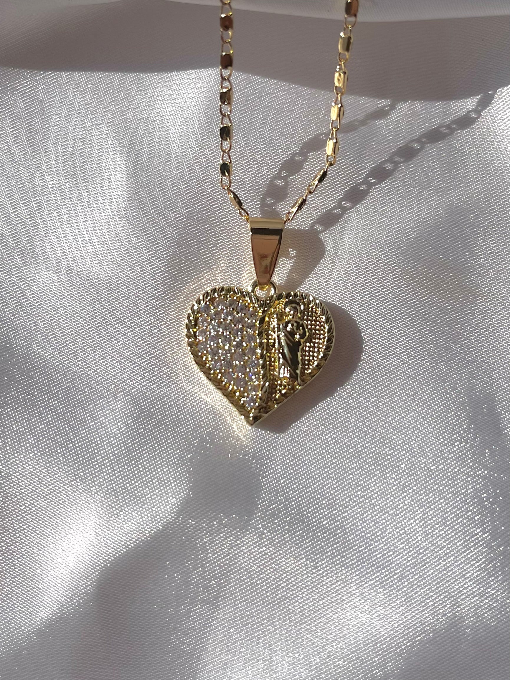 San Judas Heart Necklace – bcdiamonds